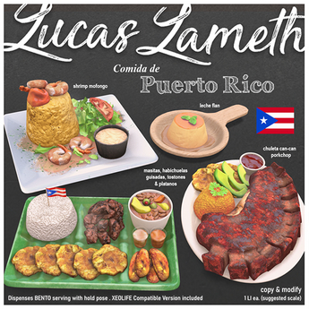 Second Life Marketplace - [Lucas Lameth] Food of Puerto Rico